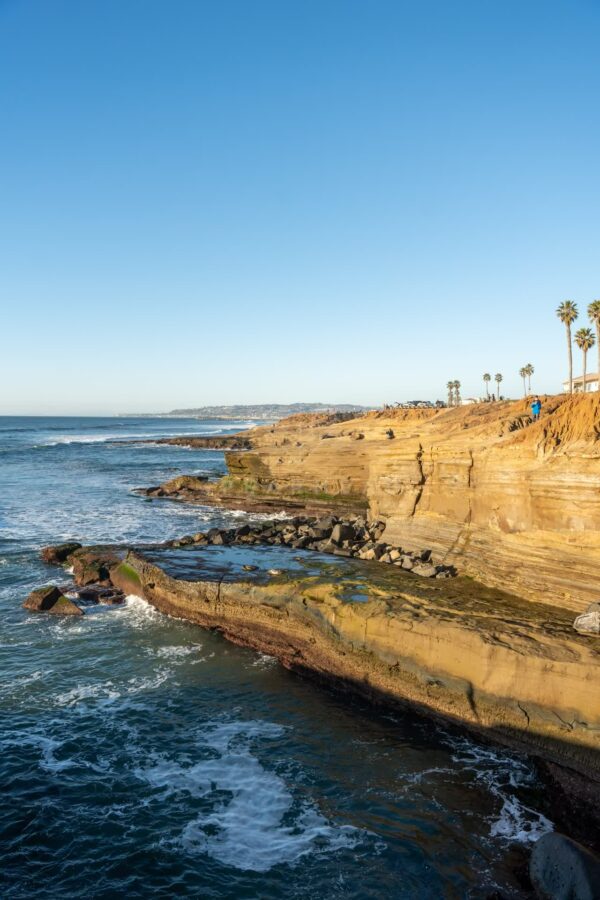 A beautiful San Diego Sunset at Sunset Cliffs Natural Park in Ocean ...
